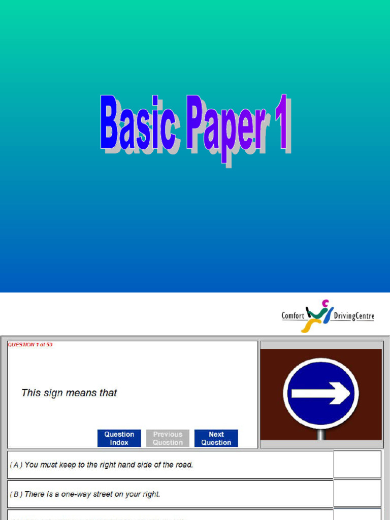 Basic Paper 1 | PDF