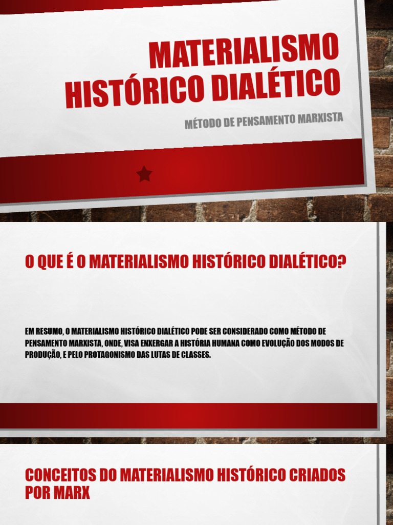 Materialismo Histórico Dialético | PDF