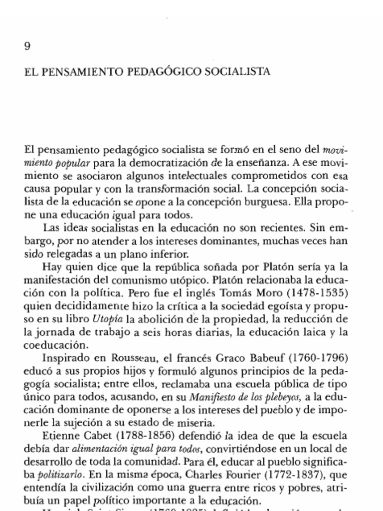 01.c - Gadotti, M Historia de Las Ideas Pedagógicas Cap.9 | PDF