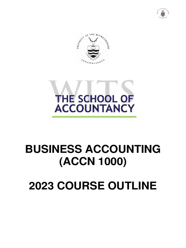 Business Accounting Outline1e 2023 | PDF | Debits And Credits ...
