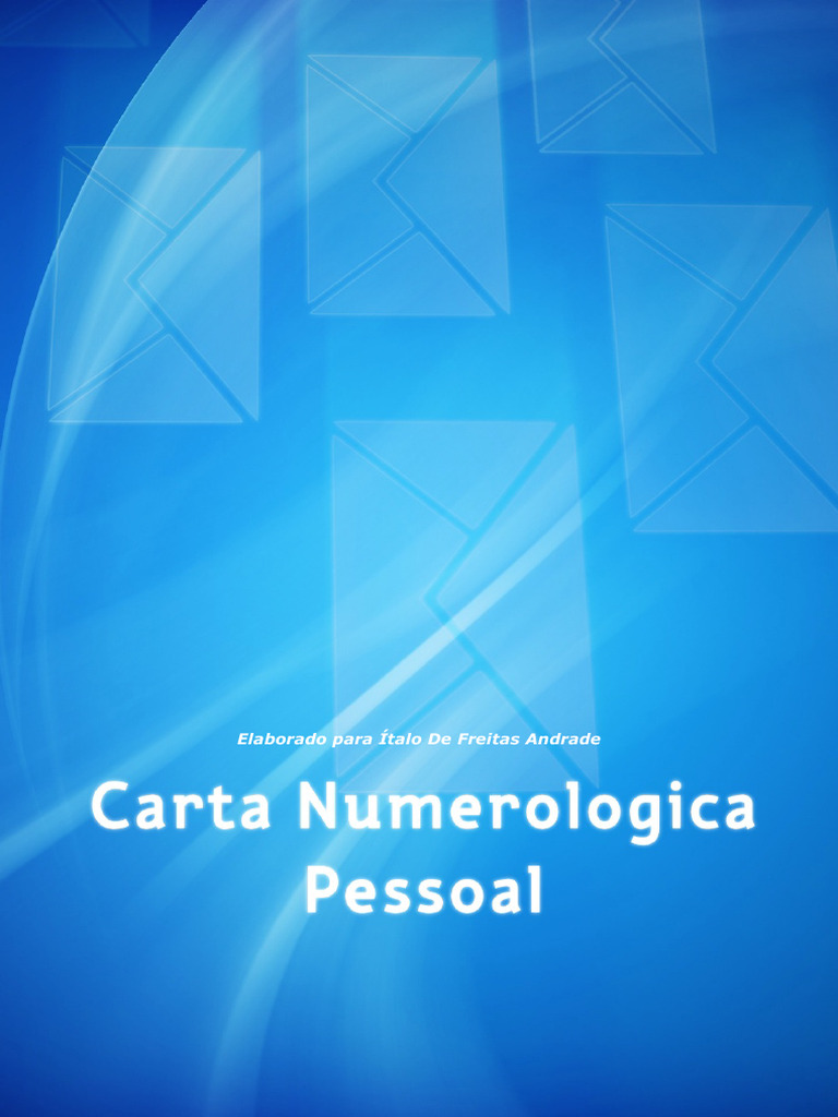 Italo de Freitas Andrade - Carta Numerologica Pessoal | PDF