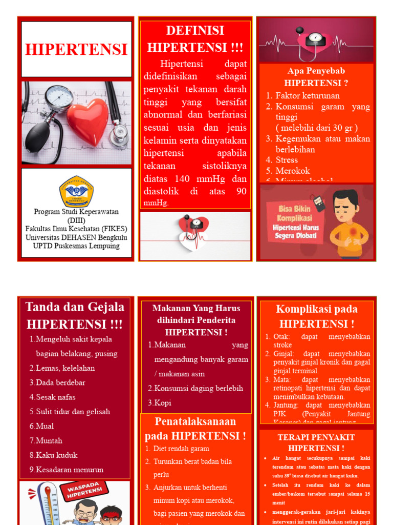 Leaflet Edukasi Hipertensi Kemenkes | PDF