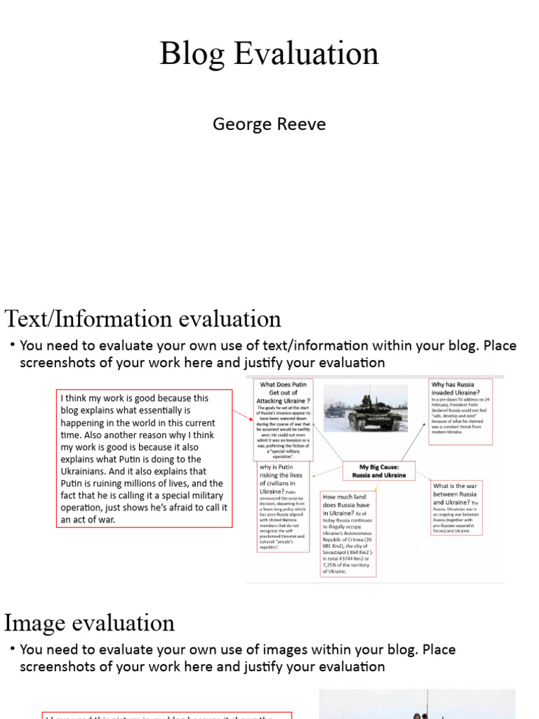 Blogging Self-Evaluation Guide | PDF | Career & Growth