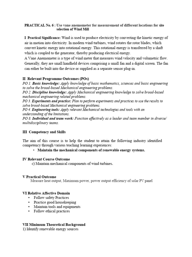 Renewable Energy Technology | PDF