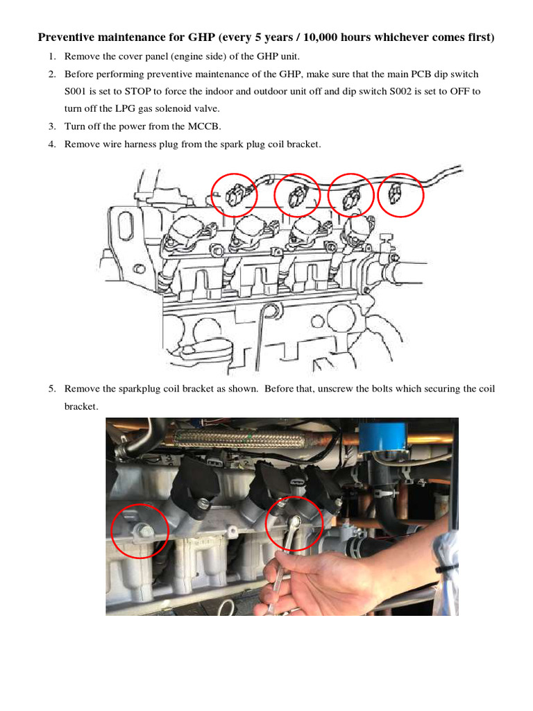 Preventive Maintenance For GHP | PDF | Screw | Machines