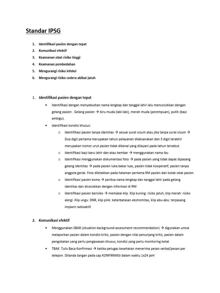 Ringkasan Facsheet IPSG | PDF