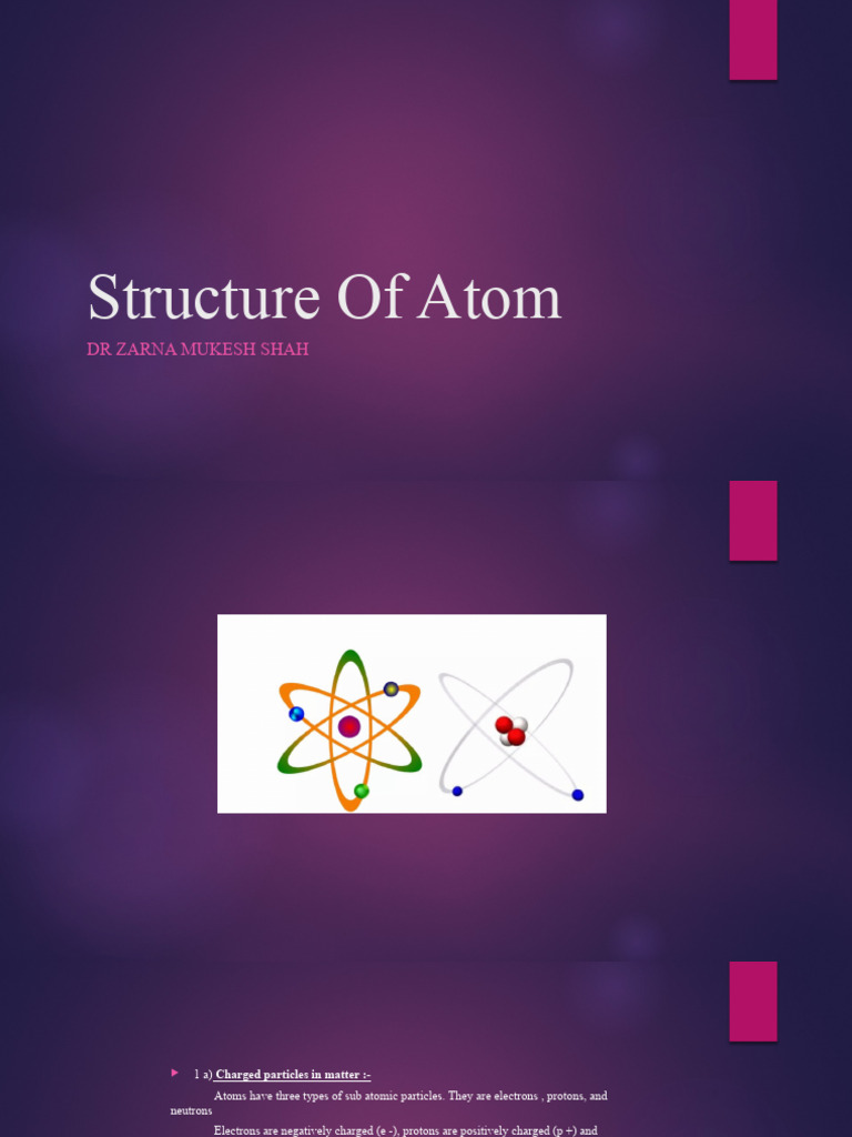 Structure of Atom | PDF