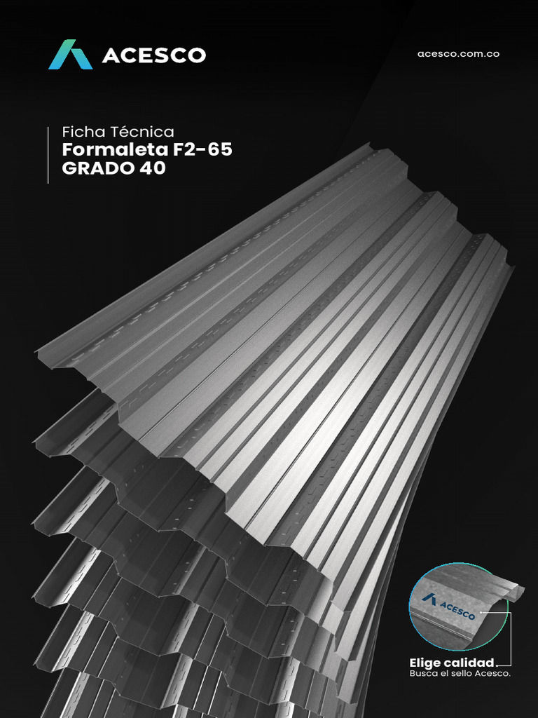 Ficha-Tecnica-Lamina Colaborante | PDF | Tecnologia e Engenharia