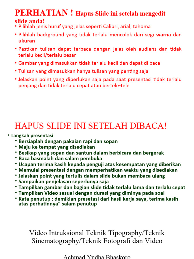 Slide Presentasi Ukk Multimedia | PDF