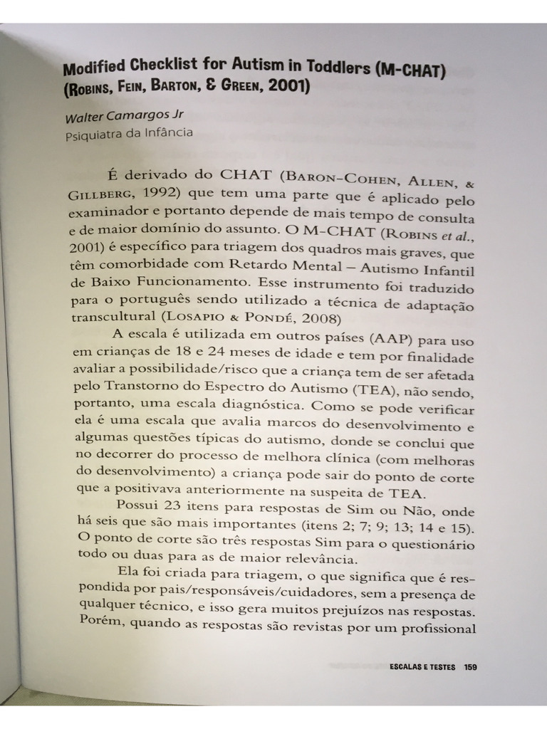 Avaliacao Do Mchat | PDF