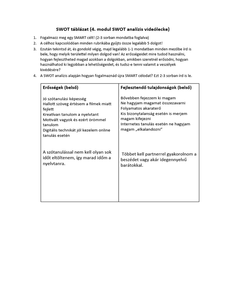 Swot | PDF