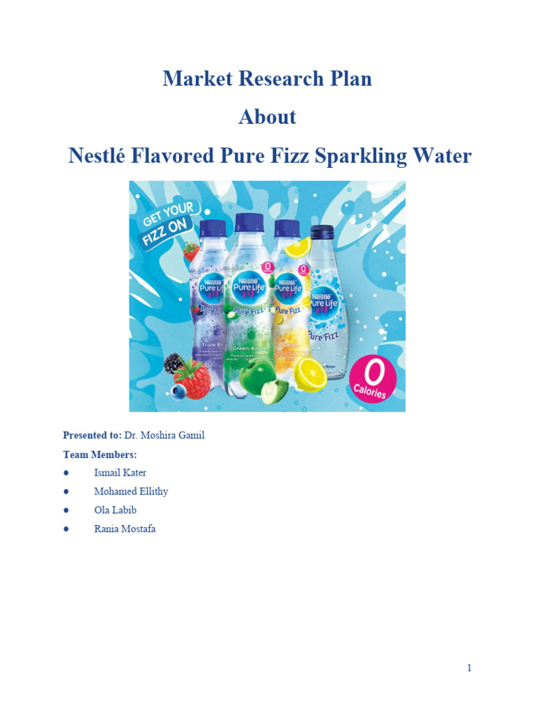 Assignment 1 - Marketing Research | PDF | Survey Methodology | Water