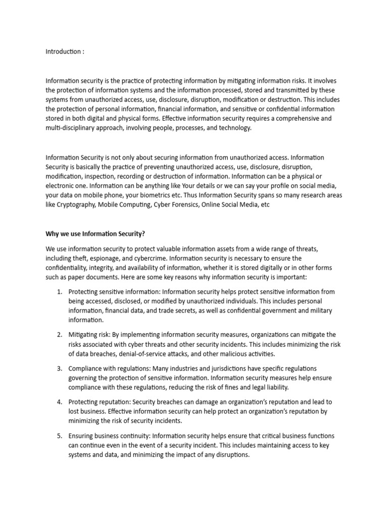 601 Unit 3 Introduction | PDF | Information Security | Denial Of ...