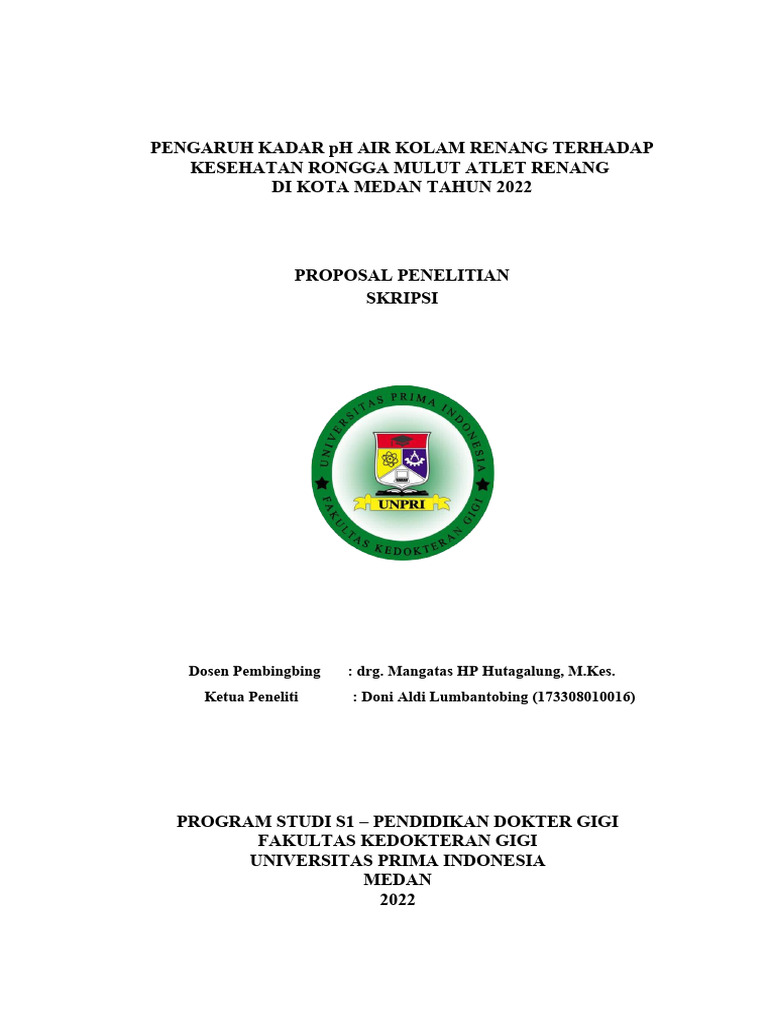 pH Kolam & Kesehatan Mulut Atlet | PDF | Karier & Perkembangan | Kesehatan Holistik