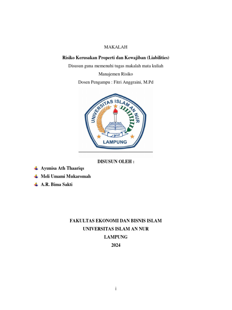 Kel. IV Mnj. Risiko | PDF