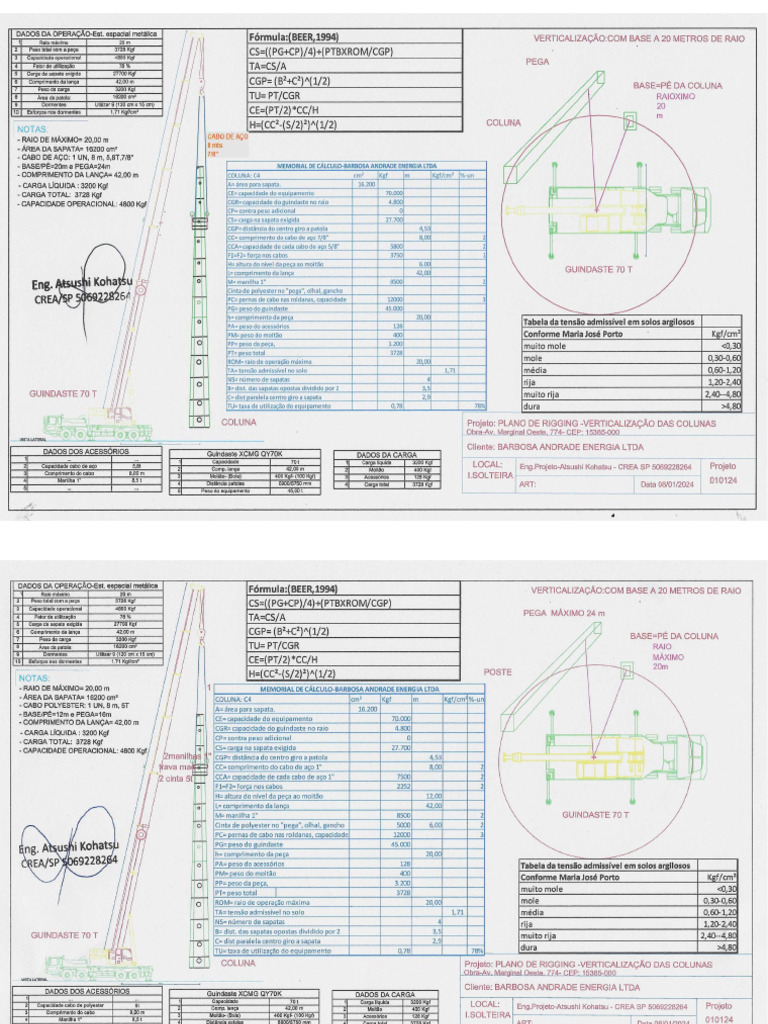 Plano de Rigging - Barbosa Andrade - 09-01-2024 Atualizado | PDF