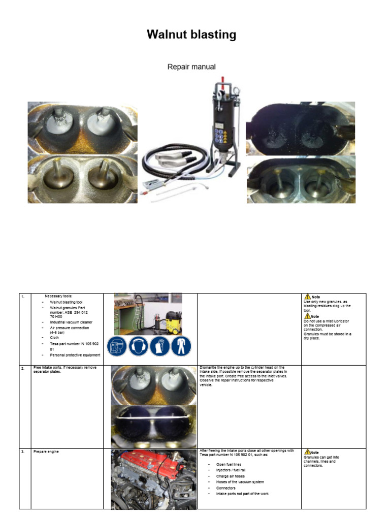 Walnut Blasting | PDF