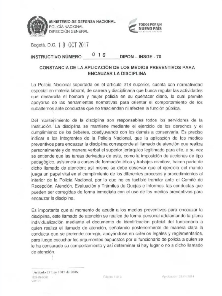 PDF Instructivo No 018 Dipon Insge Art 27 Compress | PDF