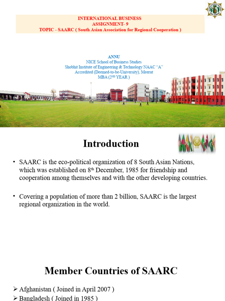 SAARC | PDF