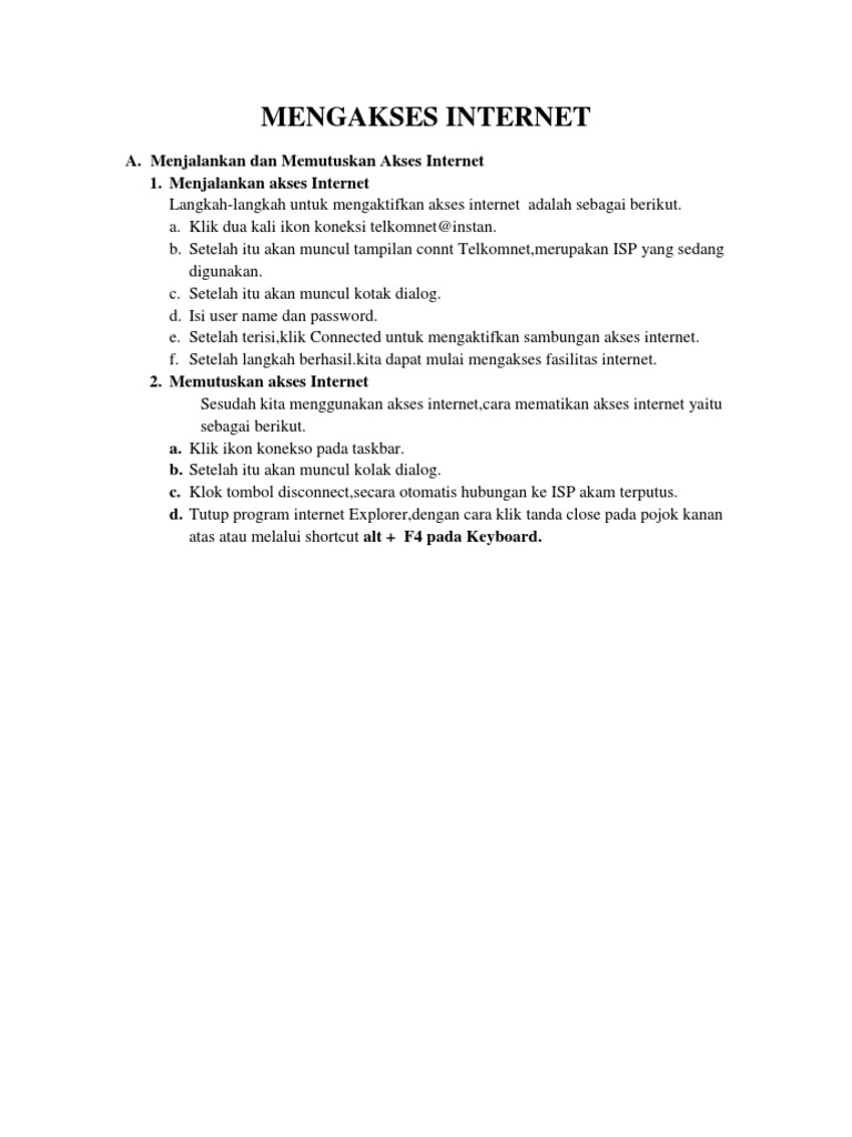Mengakses Internet | PDF | Komputer