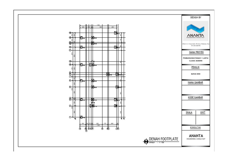 1.denah Footplate | PDF