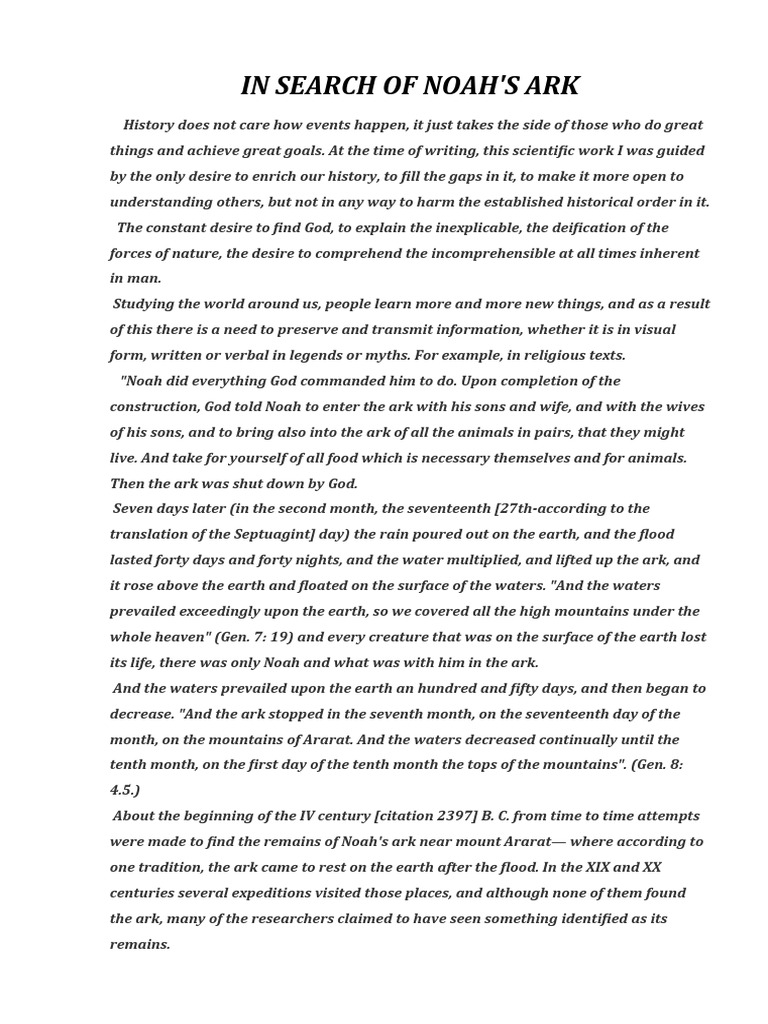 In Search of Noah | PDF | Magma | Lava