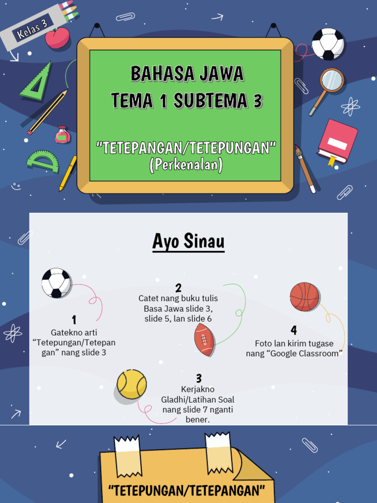 Bahasa Jawa Kelas 3 Tema 1 ST 3 | PDF