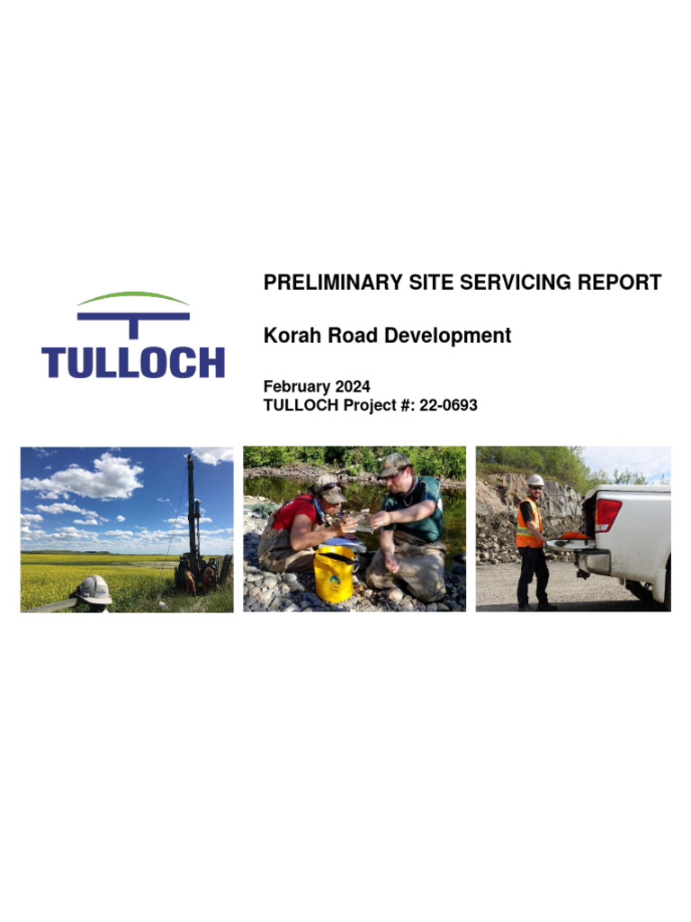 01-22-0693 Korah RD Development Stormwater Management Report - Title ...