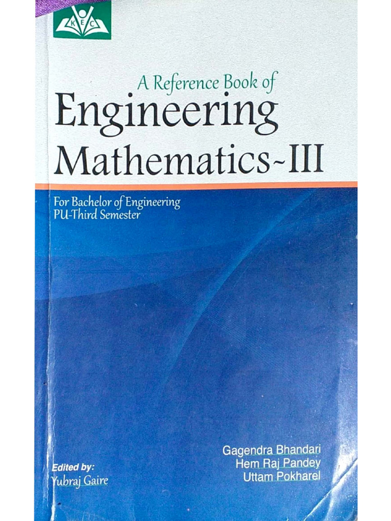 Engineering Mathematics III Books Solution | PDF