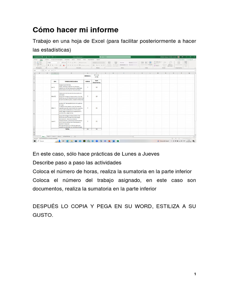 Cómo Hacer Mi Informe | PDF