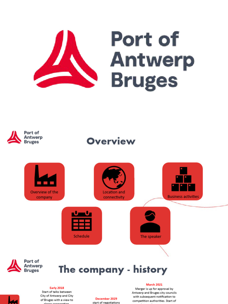Antwerp-Bruges Port Cooperation Overview | PDF | Port | Ships