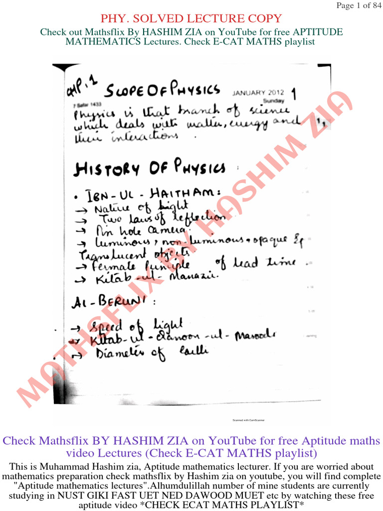 Free Aptitude Math Lectures on YouTube | PDF | Mathematics | Science