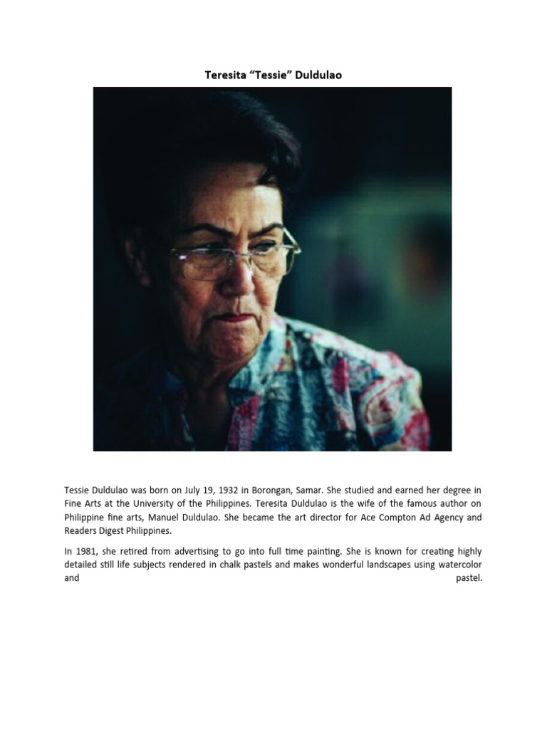 Tessie Duldulao | PDF