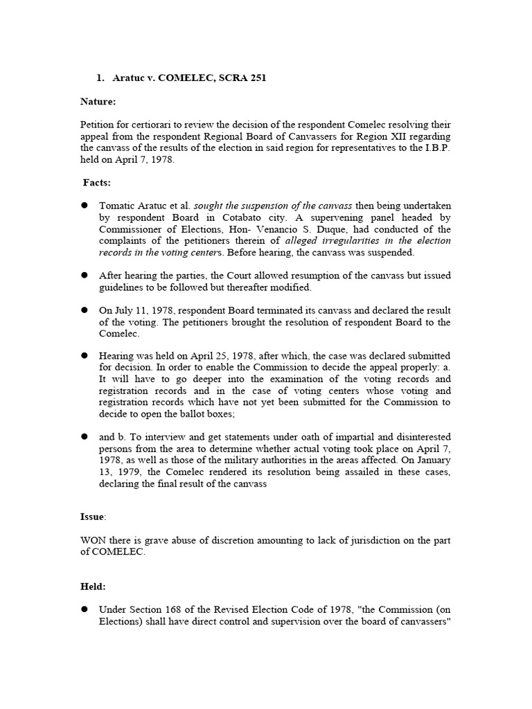 Election Disputes and Regulatory Authority | PDF | Injunction | Eminent ...
