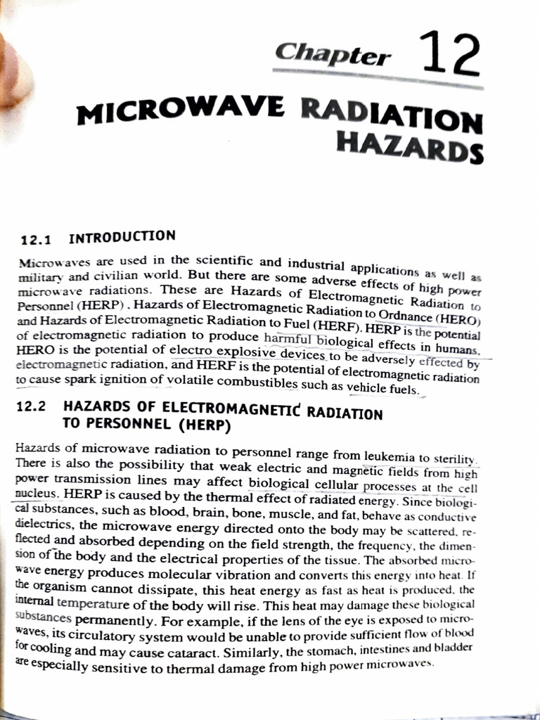 Microwave Radiation Hazards RMT Unit 6 | PDF | Electromagnetic Radiation | Microwave