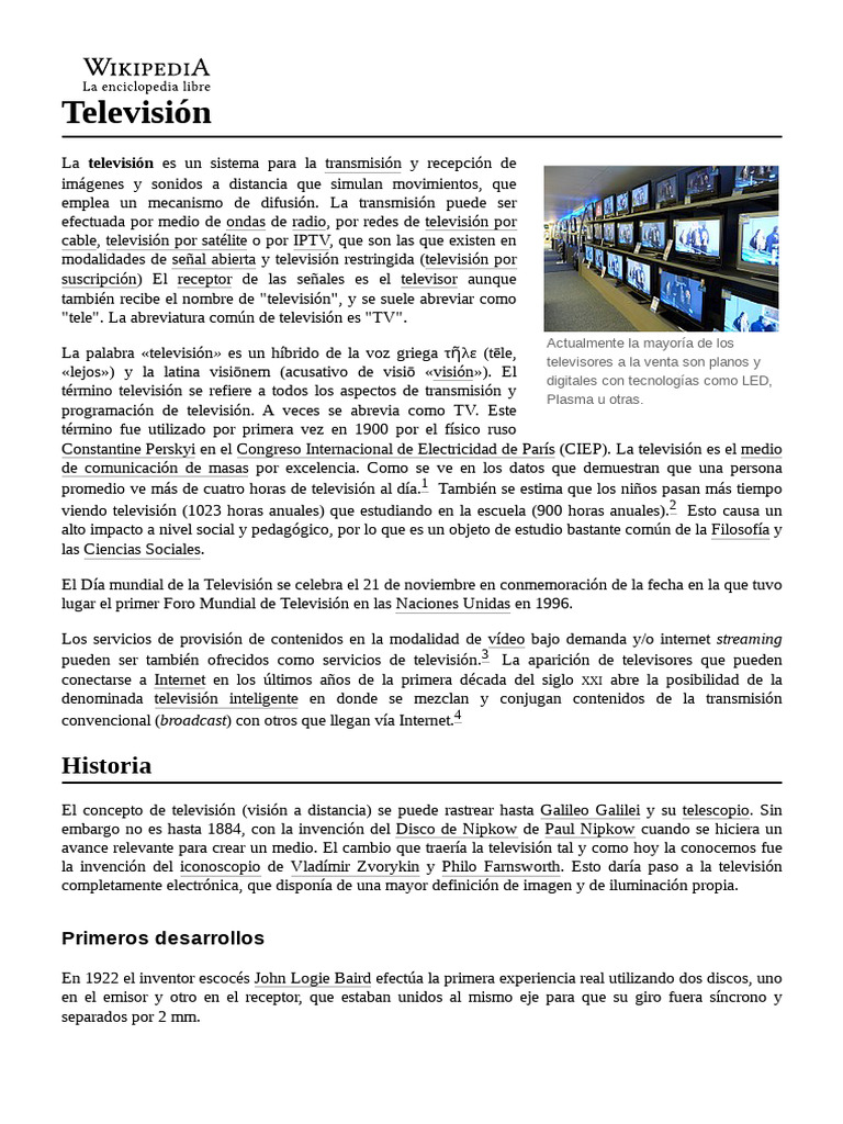 Televisión | PDF | Televisión | Televisión de alta definición
