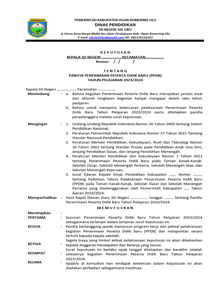 SK PPDB 2023-2024 | PDF