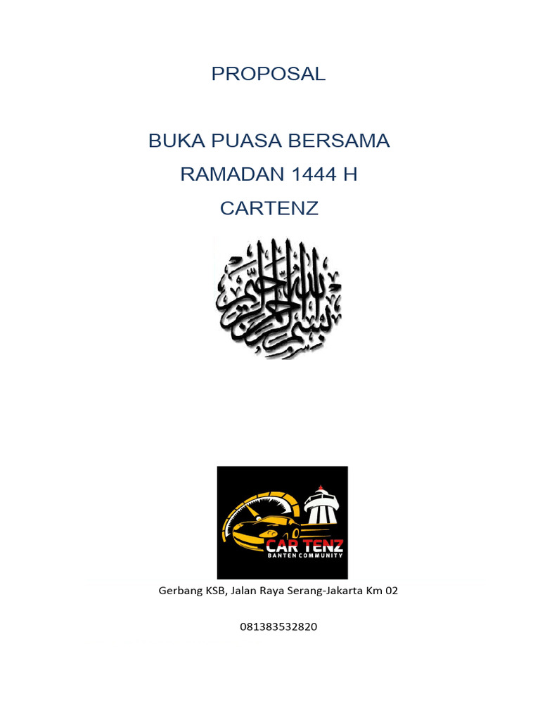 Proposal Bukber Cartenz - Oke | PDF