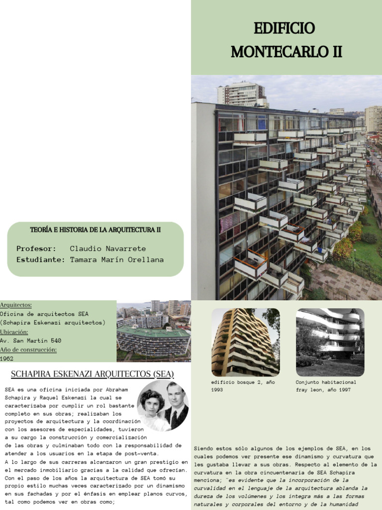 Entrega Historia Edificio Montecarlo II | PDF