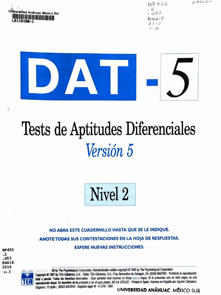 DAT 5 Nivel 2 | PDF