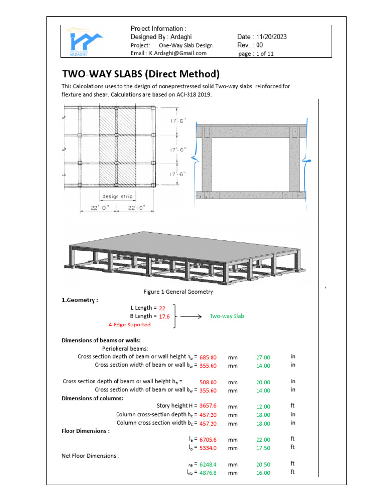 Tow Way Slab Design 1701536991 | PDF