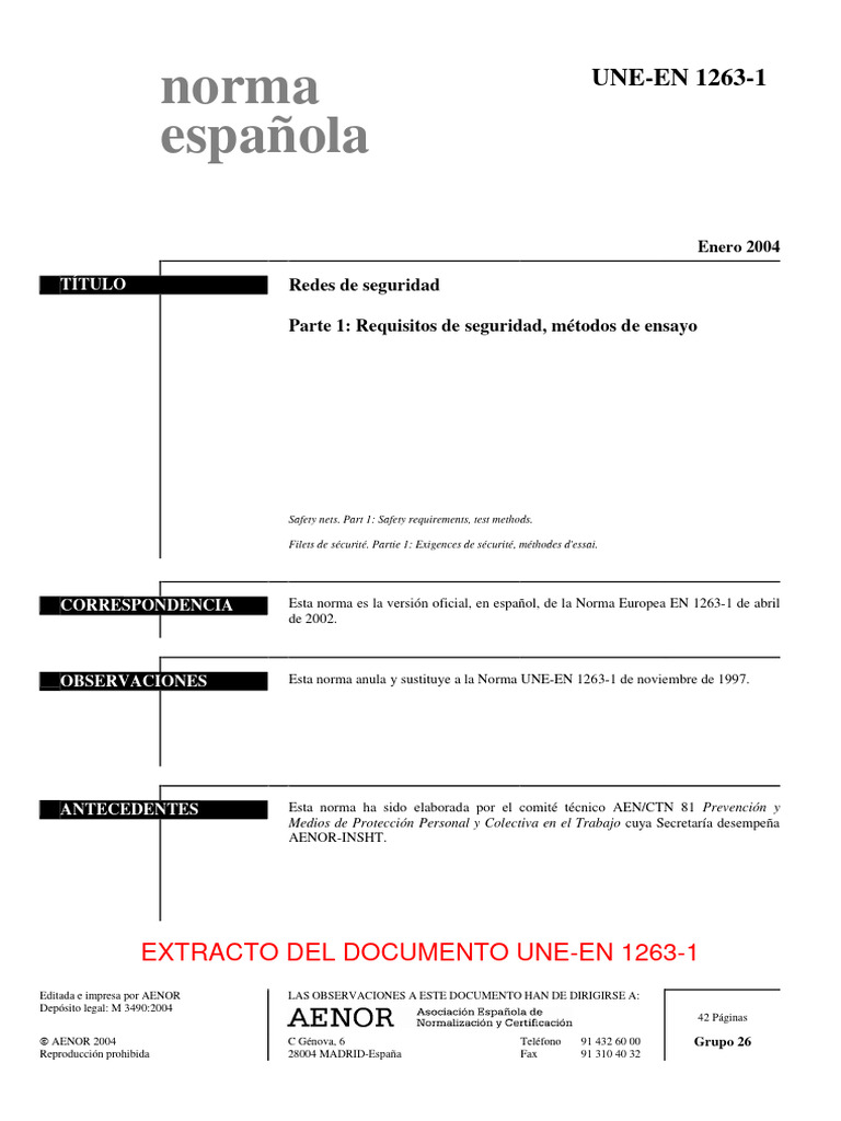 (Ex) Une en - 1263 1 2004 | PDF | Informática