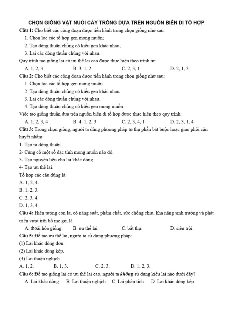 TẠO GIỐNG DỰA TRÊN NGUỒN BDTH | PDF