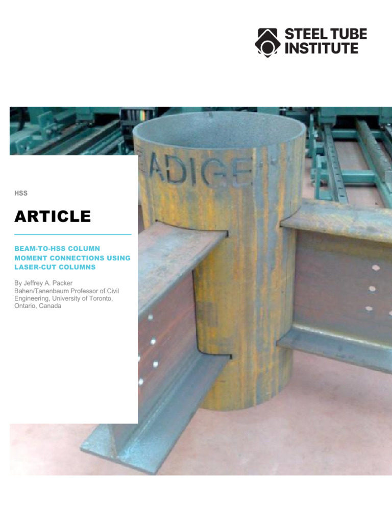 Beam To HSS Column Moment Connections Using Laser Cut Col 1709090950 ...