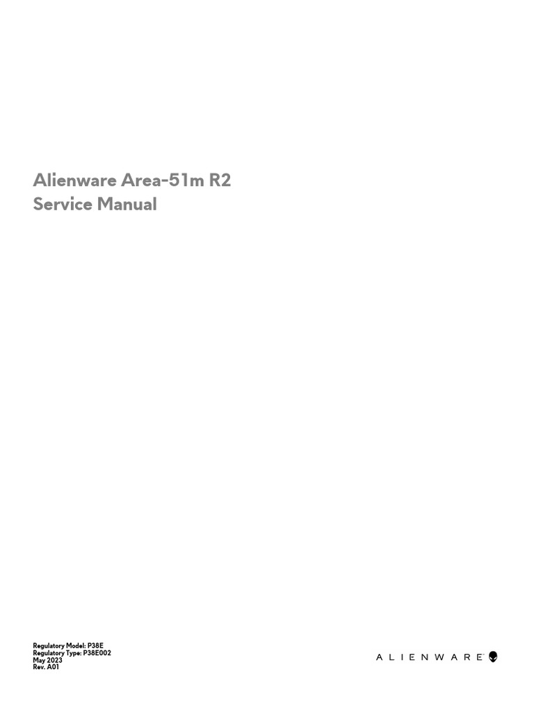 Manual36915311 Alienware Area 51m r2 Service Manual | PDF