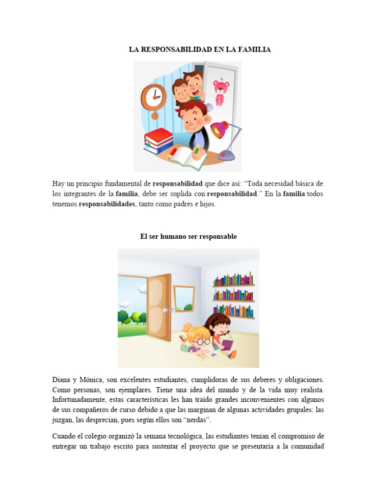 Responsabilidad en La Familia | PDF | Familia | Humano