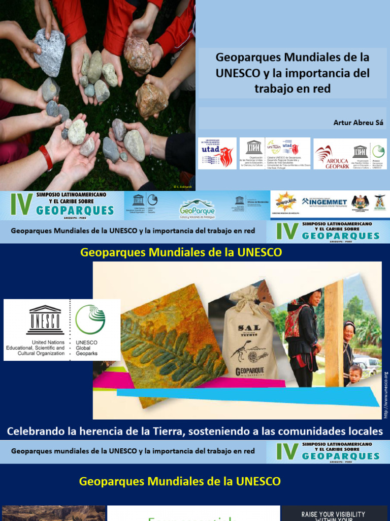 05 Geoparques Mundiales de La UNESCO y La Importancia Del Trabajo en ...