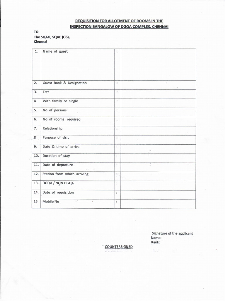 Ib Requisition Form | PDF