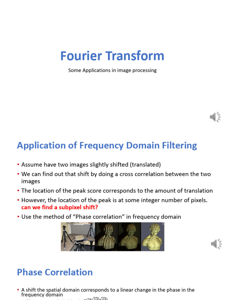 Fourier Transform - Applications - Part4 | PDF