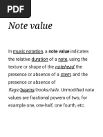 Note Value Worksheet | PDF | Musical Forms | Music Theory